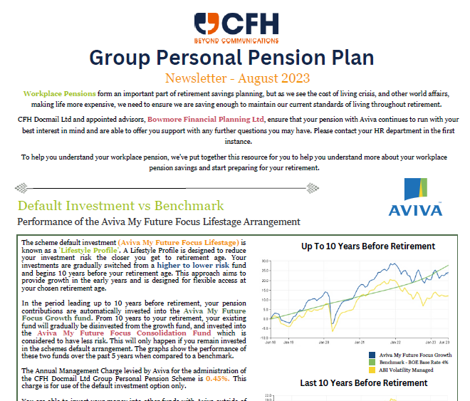 CFH Docmail Group Personal Pension